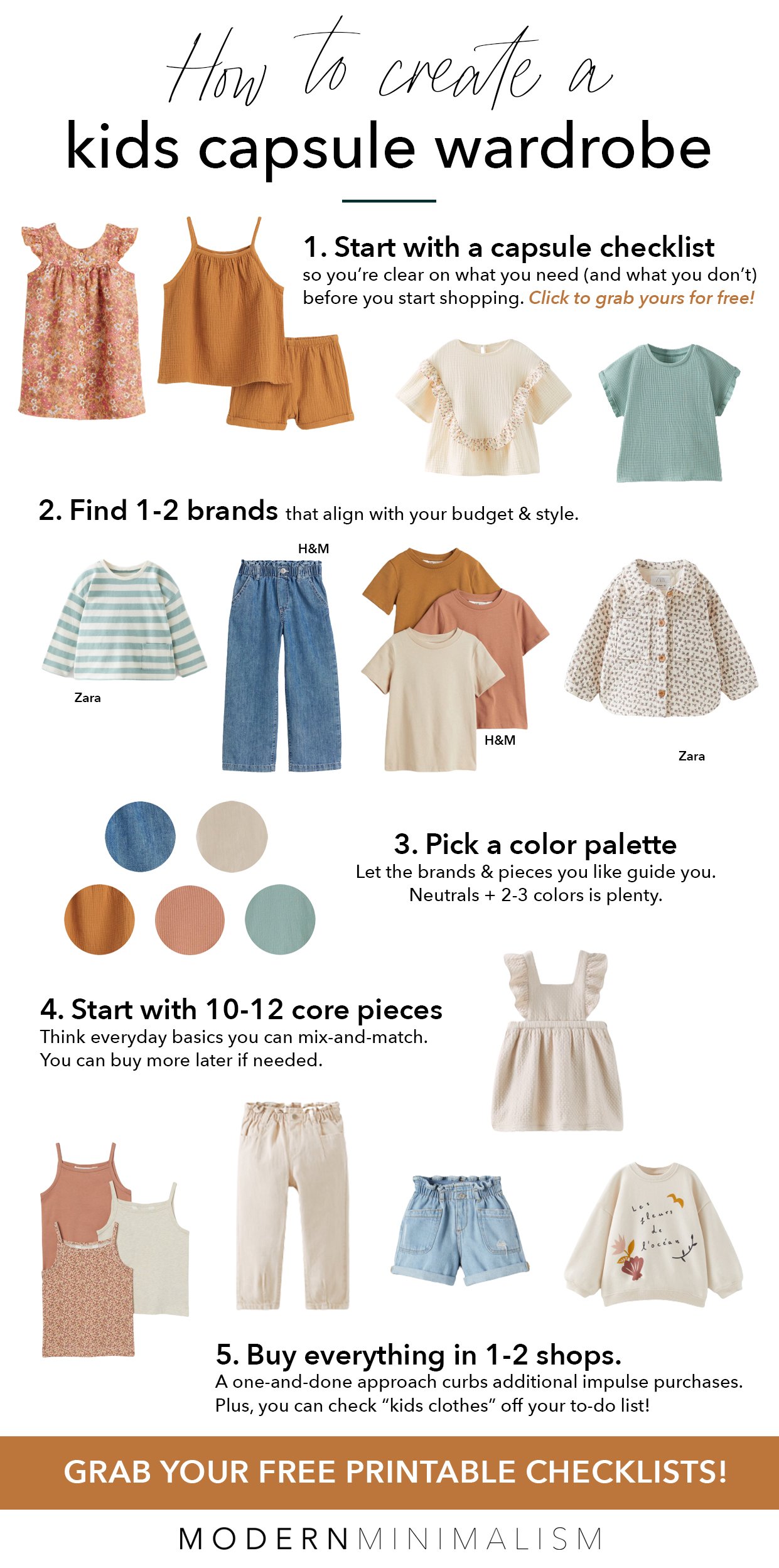 How to Create a Kids Capsule Wardrobe - Modern Minimalism