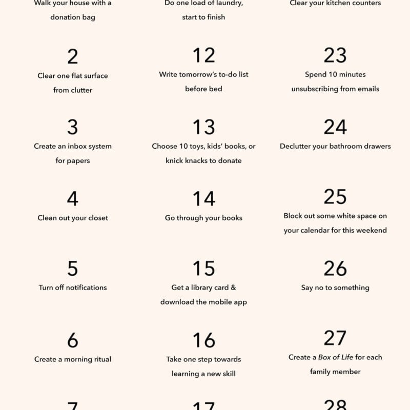 The Ultimate 30-Day Declutter Challenge - Modern Minimalism